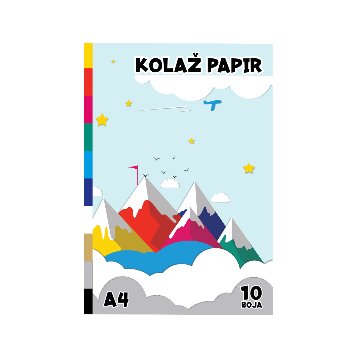 Common collage paper A4, 10 sheets | Gataric Group