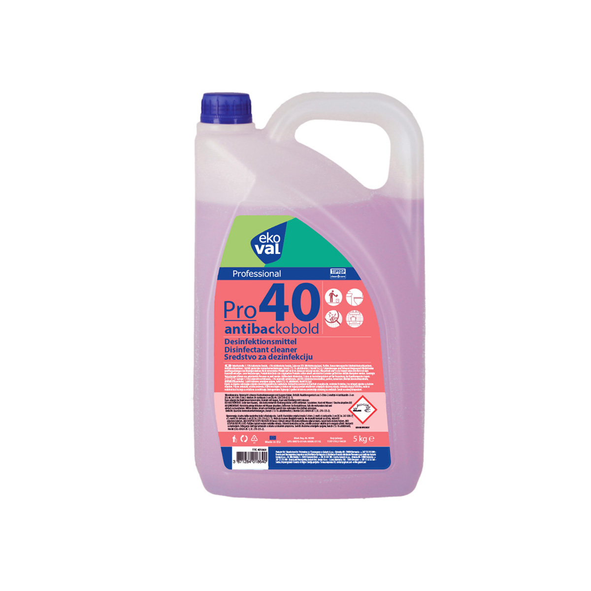 All purpose disinfectant cleaner Pro 40 5kg | Gataric Group