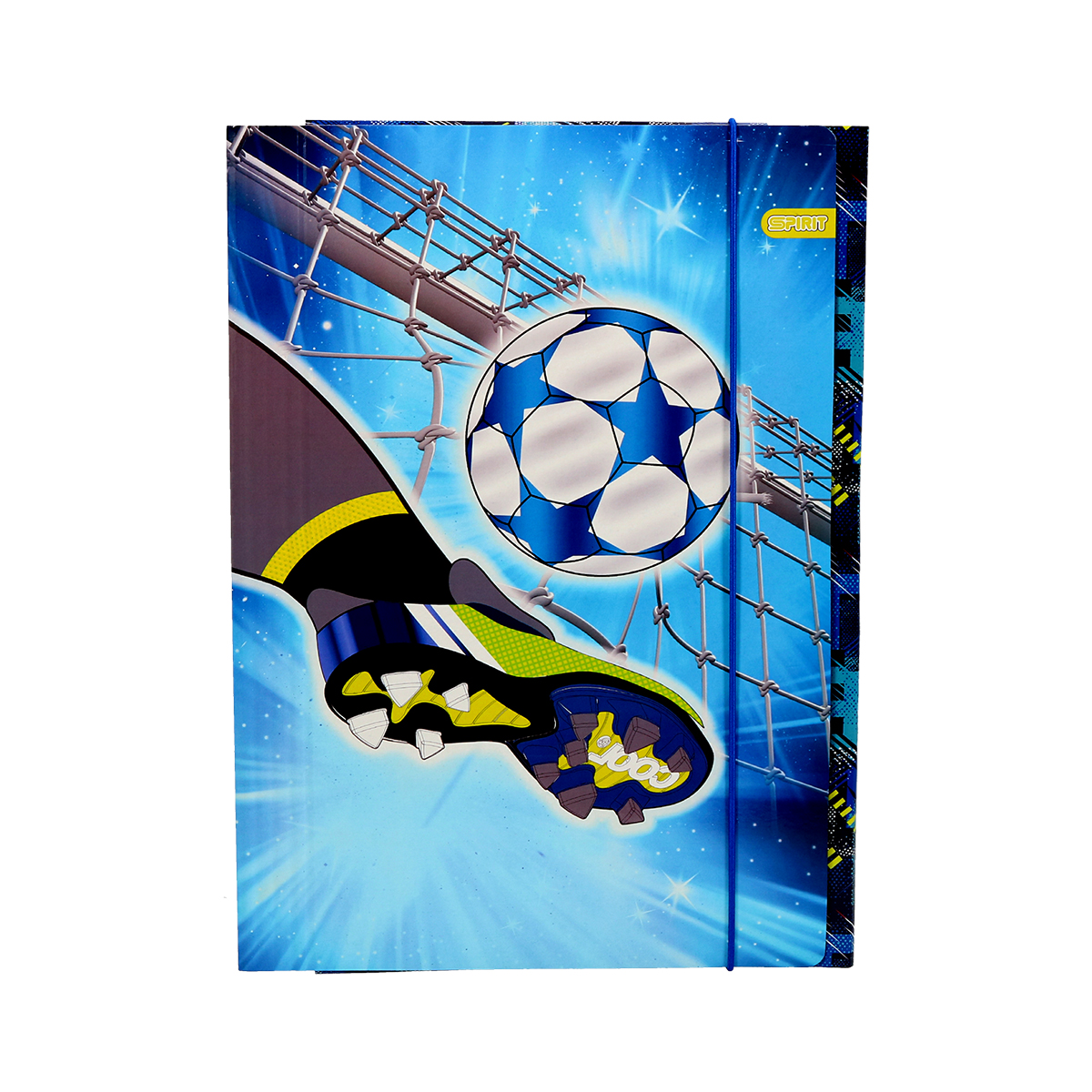 Cardboard File with Rubber Band A4 "Football Goal Blue" 600g | Gataric ...