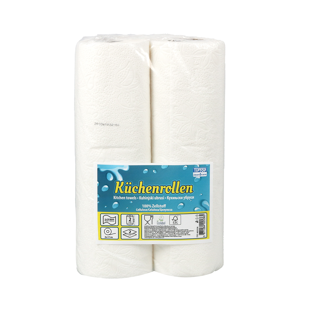 Ubrus za ruke 2/1, 30cm, 11m, 2-slojni, 100% celuloza | Gataric ...