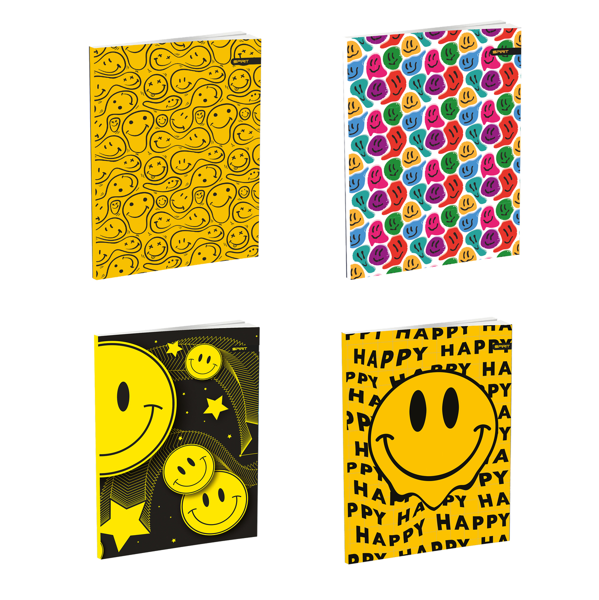 School Notebook A5 “Smiley” Soft cover, Latain, 52 Sheets | Gataric Group
