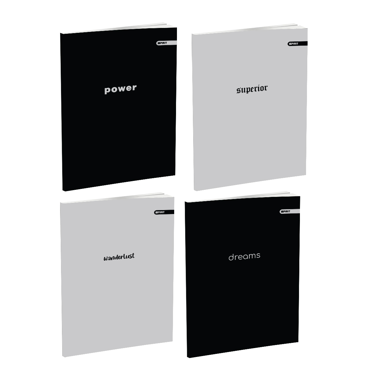 School Notebook A4 “Slogans” Soft cover, Latain, 52 Sheets | Gataric Group