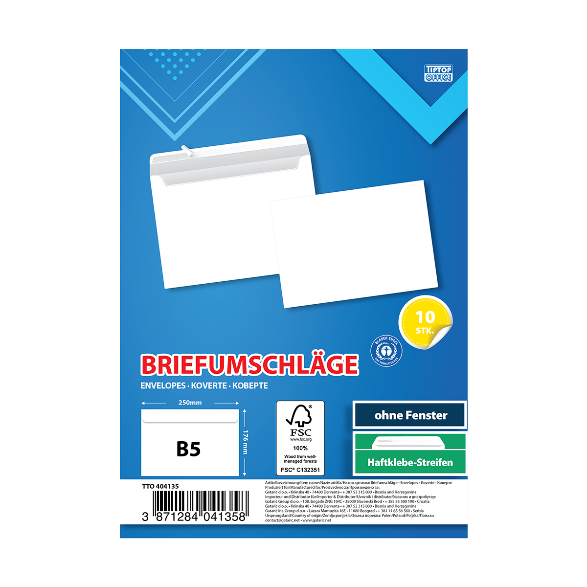 Koverat B5 Strip 10/1 Be | Gataric International Group