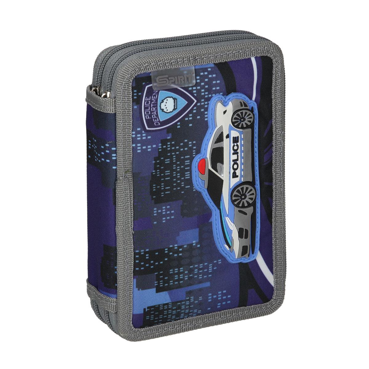 Empty pencil case ''POLICE'', 2-Zipper | Gataric Group