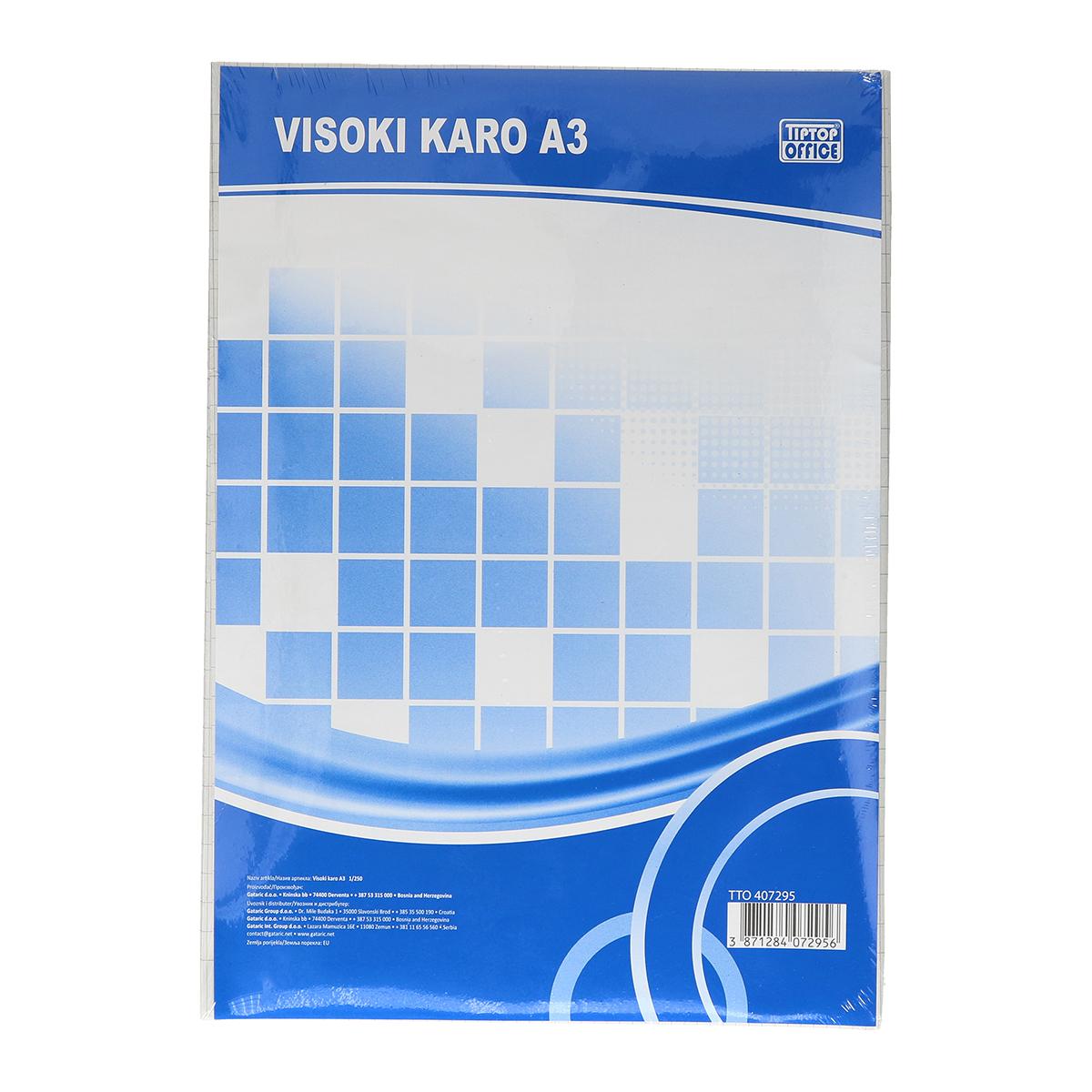 Visoki karo A3, 1/250 listova | Gataric International Group