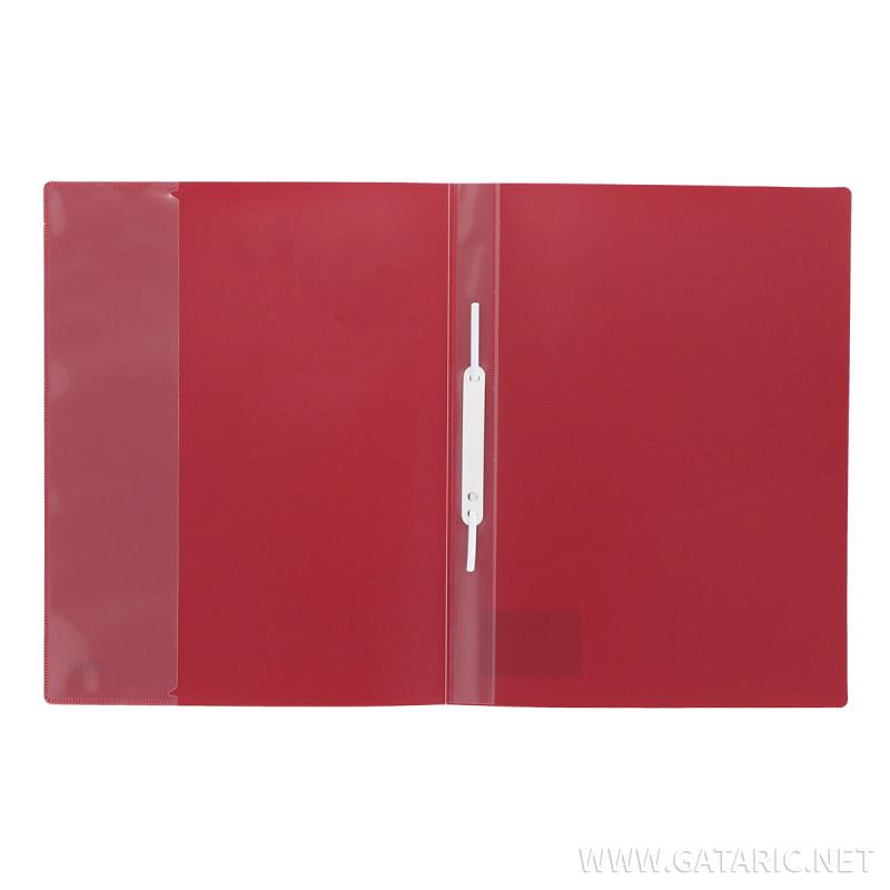 Fascikla sa polumehanikom & PR. za karticu A4 PP, Bordo | Gataric International Group
